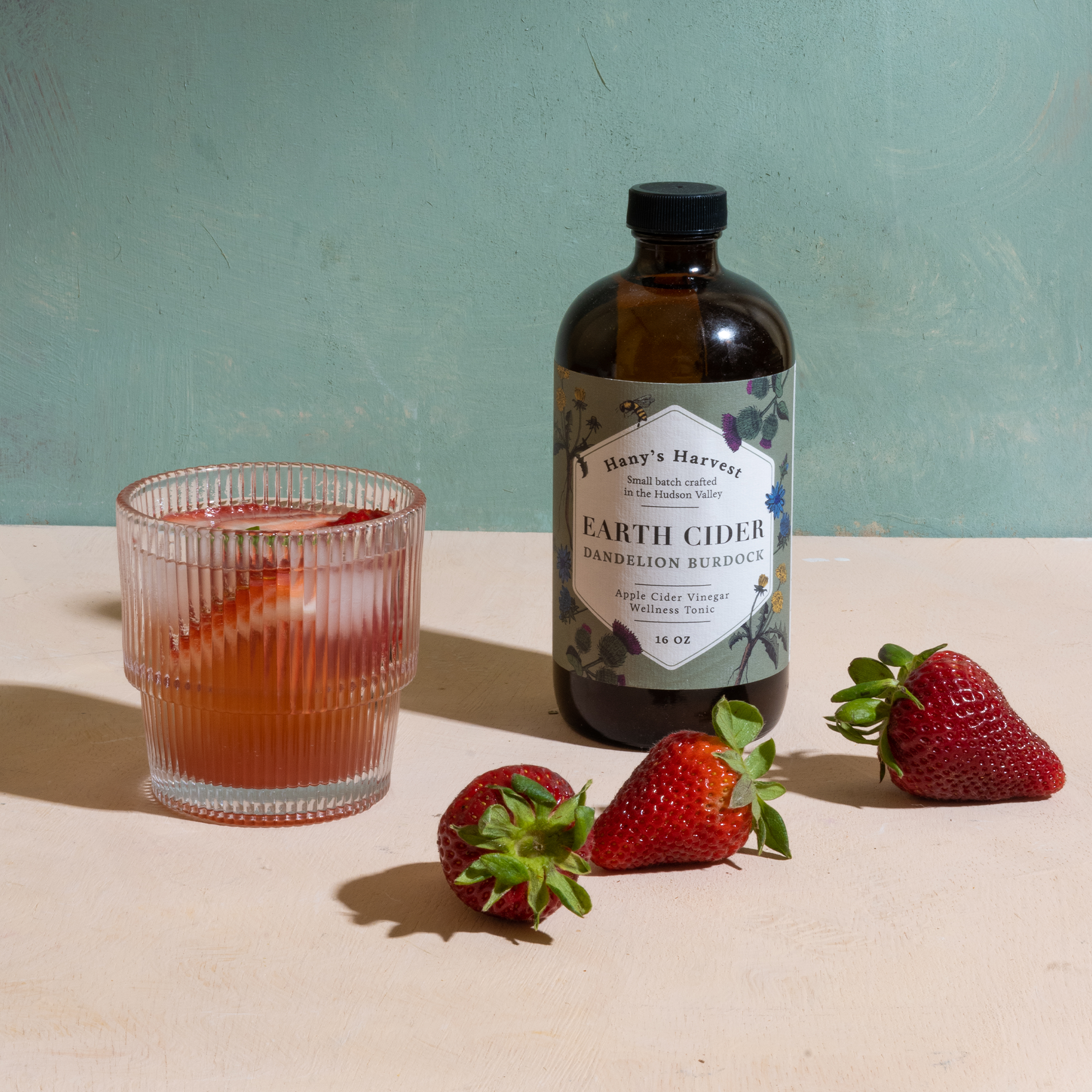 Strawberry Earth Cider Mocktail – Hany's Harvest